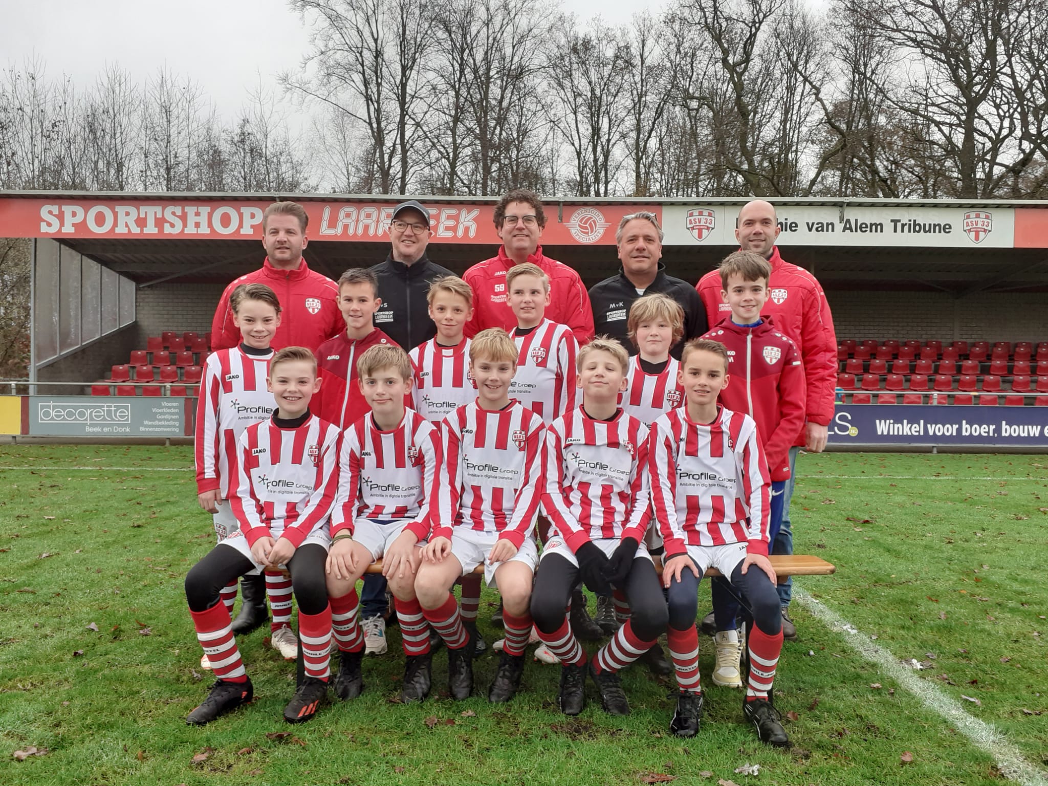 Profile Groep shirtsponsor ASV’33 JO11-1